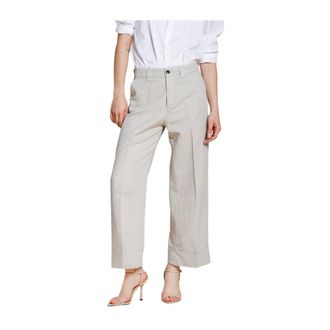 Mason's Femme, Pantalons, Bleu, Taille: 42 FR New York Studio Cropped Chino Pants