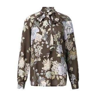 Riani Bluse mit Blumenmuster und abnehmbarer Schleife - - Blouses & Shirts - Damen - Mehrfarbig - S