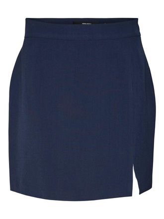 Vero Moda Damen Vmtroian Mr Mini Slit Skirt Rock, Navy Blazer, L EU