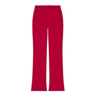 Alexander McQueen Grain De Poudre Tailored Hosen - - Trousers - Damen - Rot - S