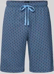 Schiesser Bermudas im Allover-Look mit elastischem Bund