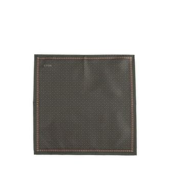 Eton Pochette imprim&eacute;e en soie