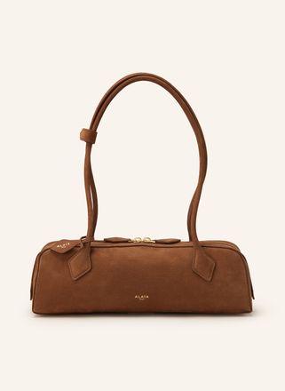 Alaia Ala&iuml;a Schultertasche Le Teckel Medium braun