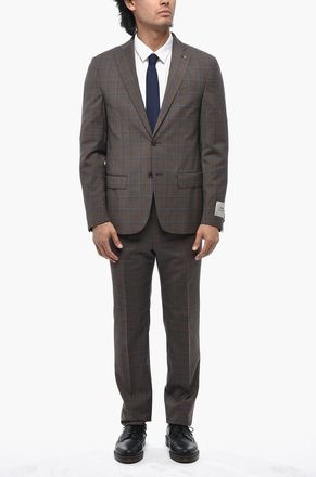 Corneliani CC COLLECTION Anzug aus Schurwolle mit Karomuster Corneliani