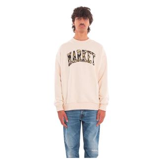 Market Camo Logo Sweatshirt - - Sweatshirts & Hoodies - Herren - Wei&szlig; - S