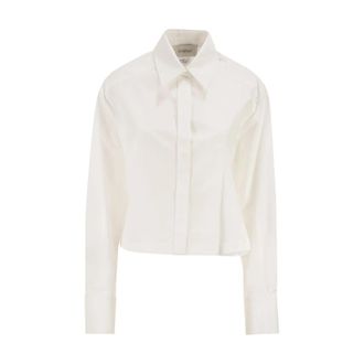 Sportmax Spxcerto Cropped Poplin Shirt - - Blouses & Shirts - Damen - Wei&szlig; - S