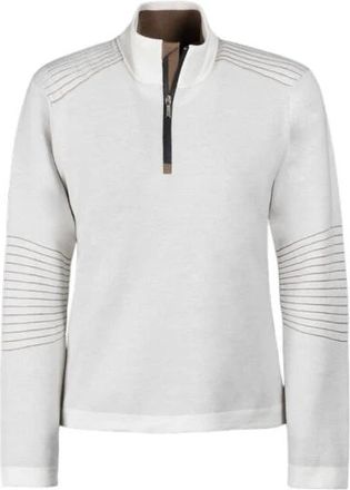 Moorer Femme, Pulls, Blanc, Taille: 34 FR Full Zip Polo