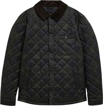 Barbour Veste chemise &eacute;cossaise matelass&eacute;e - Homme - Vestes - Vert - Taille: XL