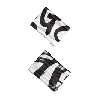 Dolce & Gabbana Homme, Accessoires, Noir, Taille: ONE Size Silk Logo Wristband