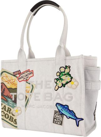 Marc Jacobs Womens The Large Tote Shoulder Bag - Marc Jacobs Cotton Multicolor Shoulder-Hobo-Bags
