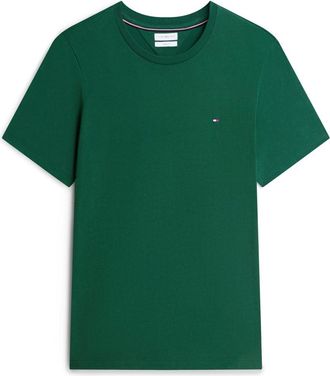 Tommy Hilfiger Softes T-Shirt mit kleiner Logo-Stickerei, Regular Fit in