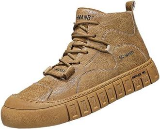 Generic Bottes de neige pour homme - Bottes dhiver pour homme - Doublure chaude - Antid&eacute;rapantes - Bottines dhiver &agrave; lacets - Chaussures de randonn&eacute;e pour la 