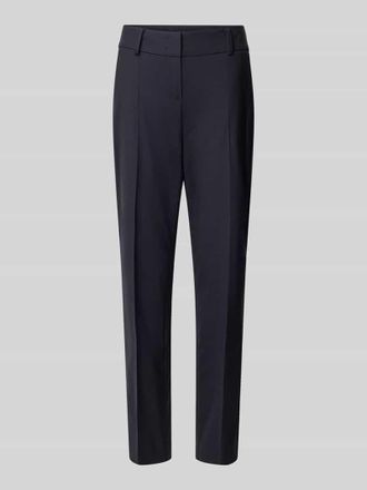 Windsor Slim Fit Hose aus Schurwoll-Elasthan-Mix mit B&uuml;gelfalten