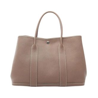 Herm&egrave;s Pre-owned Garden Party PM Kalbsleder-Tasche - - Pre-owned - Damen - Braun - ONE SIZE
