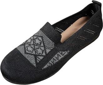 Generic Slip On - Chaussons d&eacute;t&eacute; pour femme - Avec pieds plats et larges - Respirants - Confortables - Orthop&eacute;diques - &Eacute;l&eacute;gantes - L&eacute;g&egrave;res - Chaussures de loi