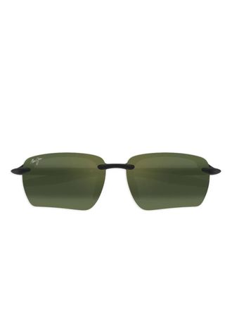 Maui Jim Hookipa Ultra G Sonnenbrille mit eckigem Gestell - Schwarz