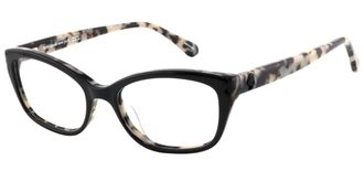 Kate Spade New York Kate Spade Arabel Acetate TCB BLACK WHITE HAVANA, Rectangular, 49