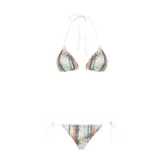 Missoni Zigzag Muster Pailletten Bikini Set - - Swimwear - Damen - Mehrfarbig - M