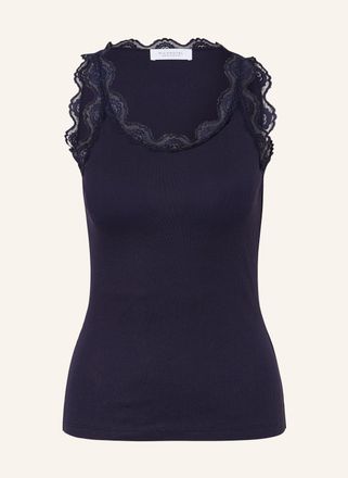Rich & Royal Top Mit Spitze blau