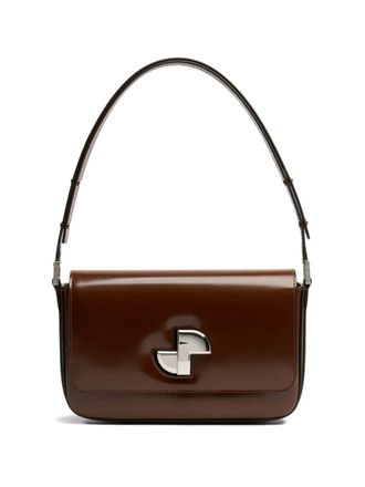 Patou Le Classic Lock Schultertasche - Braun