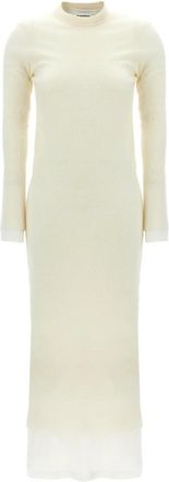 Jil Sander Femme, Robes, Blanc, Taille: 38 FR Robe avec jupon