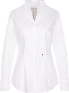 Seidensticker Chemisier pour femme - Chemisier de ville - Sans repassage - Chemisier &agrave; col gobelet - Coupe slim - Manches longues - 100 % coton