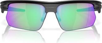 Oakley OO9400 Bisphaera Rectangular Sunglasses, Matte Black/Prizm Golf, 68 mm