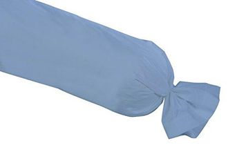 Nuit de France 331116 Kissenh&uuml;lle Nackenrolle 57 F&auml;den Finish Lenkrad und Deckung Baumwolle blau, blau, 180