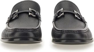 Ferragamo Gancini-Ornament Leather Loafer - Brown