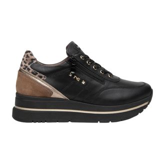 Nero Giardini Sneaker aus Leder- Wildleder und technischem Stoff - - Shoes - Damen - Mehrfarbig - 37 EU