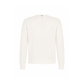 Herno Mens White Cashmere Sweater Clothing
