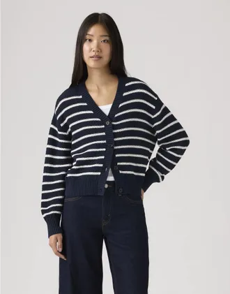 Levi's Snowflake - Gilet &agrave; rayures - Bleu