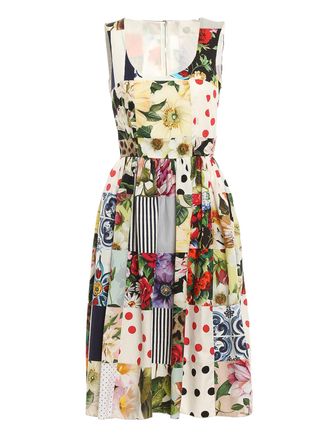 Dolce & Gabbana Robe De Cocktail - Patchwork