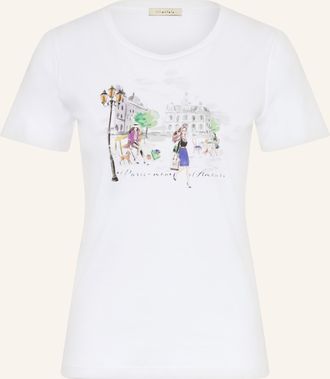 Lilienfels Lilienfels T-Shirt Mit Schmucksteinen weiss