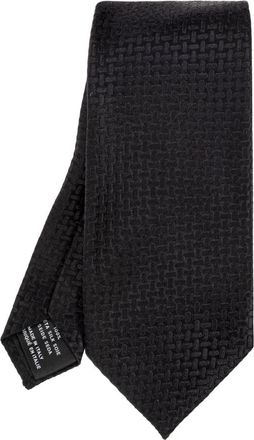 Tom Ford Krawatte mit unregelm&auml;&szlig;iger Webart - - Accessories - Herren - Schwarzk - ONE SIZE