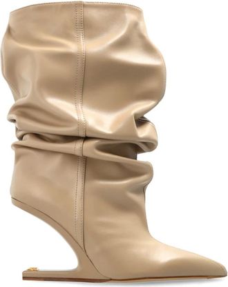 Balmain Femme, Chaussures, Beige, Taille: 39 EU Bottines No Wedge