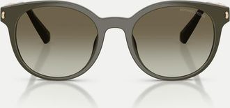 Michael Kors Pienza runde Sonnenbrille mit gr&uuml;nen Gl&auml;sern in Oliv