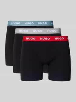 HUGO BOSS Skinny Fit Trunks aus Baumwoll-Mix im 3er-Pack
