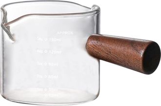 MagiDeal Messbecher aus Glas mit doppeltem Mund, Unzenbecher mit Skala, hitzebest&auml;ndig, transparent, Messkr&uuml;ge f&uuml;r Wein, Party, Bar, Cocktailfl&uuml;ssigkeit, 150ml