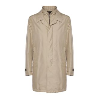 Fay Homme, Manteaux, Beige, Taille: M Parka en popeline technique