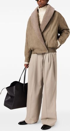 Stella McCartney Faux-Shearling Collar Jacket - Beige