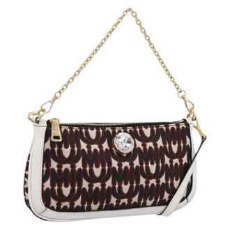 Miu Miu Sac bandouli&egrave;re mini Pre-owned - Femme - Pre-owned - Brun - Taille: ONE Size
