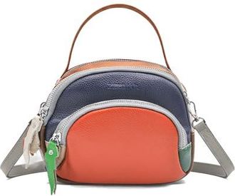 Zerimar Sac bandouli&egrave;re en cuir v&eacute;ritable, couleur tan, con&ccedil;u pour les femmes recherchant confort et style, dimensions 18 x 8 x 16 cm