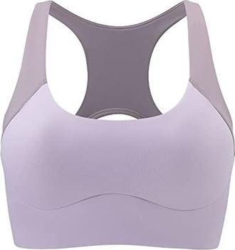 Generic Soutien-gorge 2026 pour femme, sans fil, haut gilet respirant, port de sous-v&ecirc;tements de sport, soul&egrave;vement du dos en U, lot de 1, violet, XXL