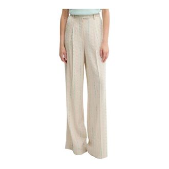 Fracomina Femme, Pantalons, Beige, Taille: 38 FR Pantalone Wide Pantalons