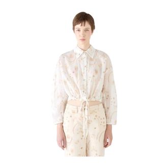 Shaft Femme, Blouses et Chemises, Beige, Taille: 36 FR Camicia Bubble