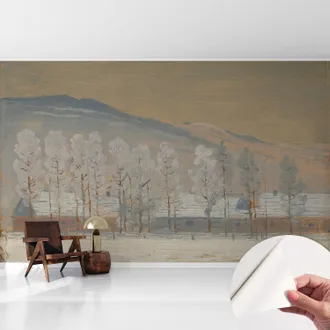 Tulup Carta Da Parati Autoadesiva - Impermeabile - Murale Da Parete - Decorazione Murale - Scena Invernale 416x254 Cm