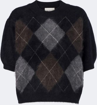 Lisa Yang Pull Juniper en cachemire &agrave; motif argyle
