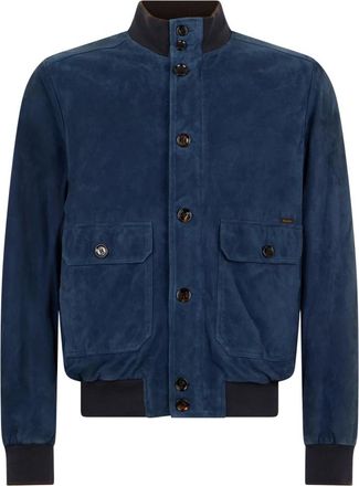 Moorer Homme, Vestes, Bleu, Taille: M Carlos Bomber Jacket