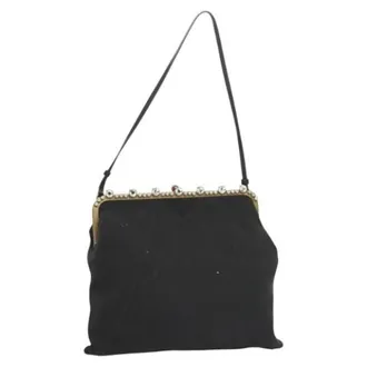 Miu Miu Pre-owned Baumwolle schultertasche - - Pre-owned - Damen - Schwarzk - ONE SIZE